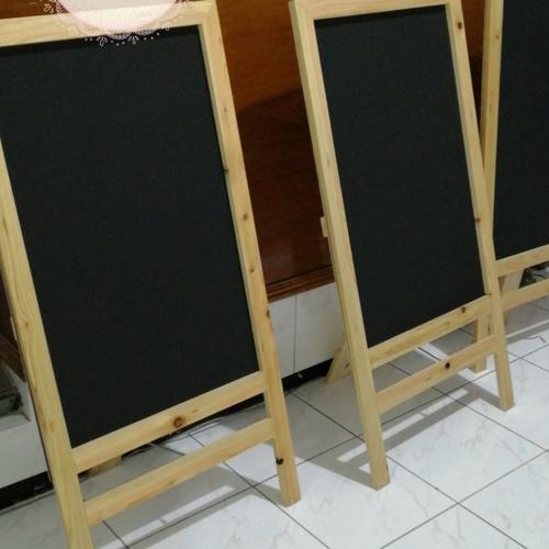 Jual Papan Menu Kafe Warkop Resto Jati Belanda Chalkboard Papan Tulis ...