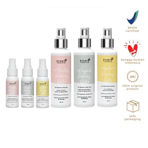 Jual studio tropik priming water setting spray - flawless, 150ml ...