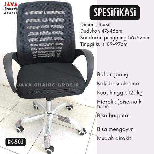 Jual Kursi Kerja Putar Kursi Jaring Kursi Kantor Hidrolik - KK-503H - Kota Surabaya - Java ...