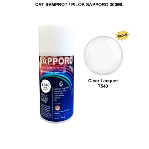 Jual Cat Semprot Pilox Pilok Sapporo Clear Gloss 7540 300ML - Kota ...