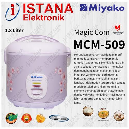 Jual MIYAKO MAGIC COM/RICE COOKER 1.8 LITER MCM-509 - Kota Palembang ...