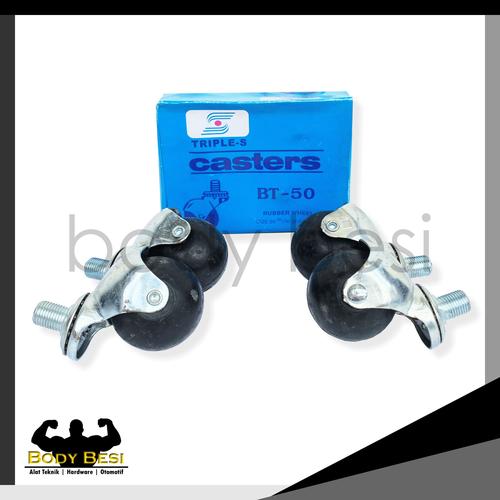 Jual RODA KARET BULAT HIDUP 2INCH / RODA CASTER ETALASE TT50 SSS 5CM ...