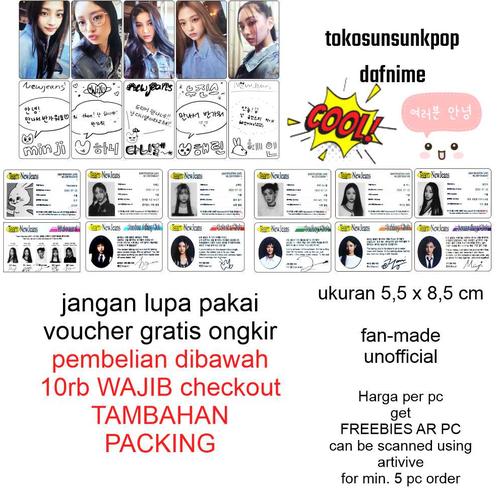 Jual id card fan-made new jeans 1st - id all - Kota Bandung - toko ...