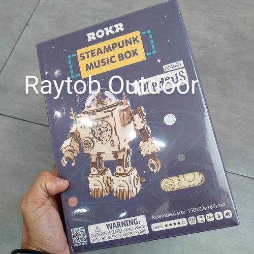 Jual Rolife Orpheus Robot Music Box Mechanical Gear 3D Wood Puzzle ROKR ...