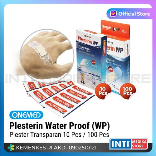 Jual ONEMED - Plester Luka PLESTERIN WP (WaterProof) Transparan Anti ...