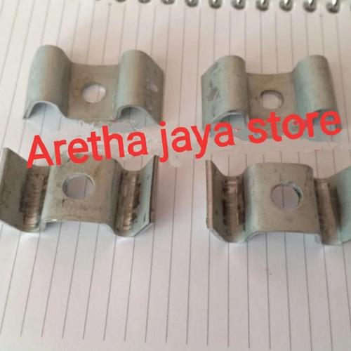 Jual klem grating / klem penjepit galvanis + baut mur galvanis m8x70mm ...