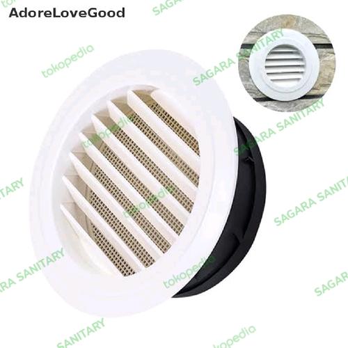 Jual tutup ventilasi udara bulat 5 in ABS wall air vent grill AC plafon ...