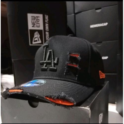 Jual Topi Baseball Impor Logo LA Model Sobek / Topi Premium - Jakarta ...