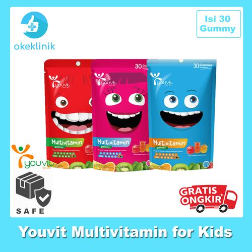Jual Youvit Multivitamin For Kids Vitamin Anak Pouch Isi 30 Pcs - 1 ...