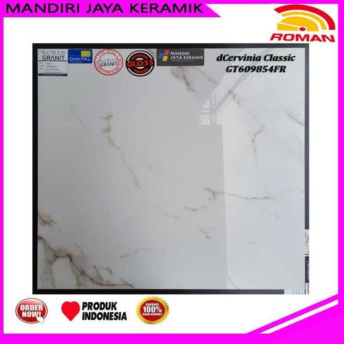 Jual Roman Granit GT609854FR dCervinia Classic 60x60 cm Kw1 - Kota ...