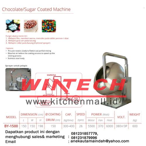 Jual GETRA BY-1500 MESIN PELAPIS PEWARNA PERMEN COKLAT COATED MACHINE ...