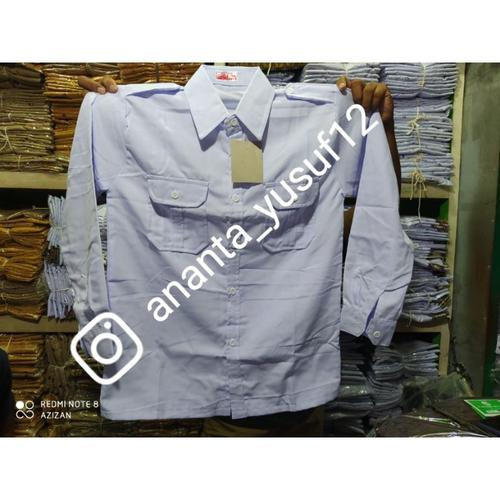 Jual Seragam PDH/PDL/PNS / Kemeja saku 2 atas warna putih - Putih, L5 ...