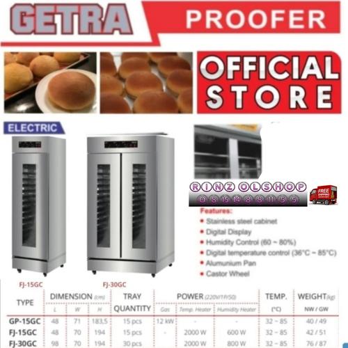 Promo PROOFER GETRA FJ-30GC PENGEMBANG ADONAN LISTRIK ELECTRIC FJ30GC ...