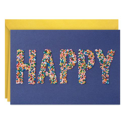 Jual GREETING CARD-KARTU UCAPAN-HALLMARK- COLORFUL SPRINKLES-BIRTHDAY ...