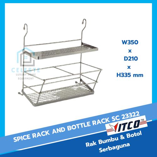 Jual VITCO Spice Rack and Bottle Rack SC23322 / Rak Bumbu & BotoL ...
