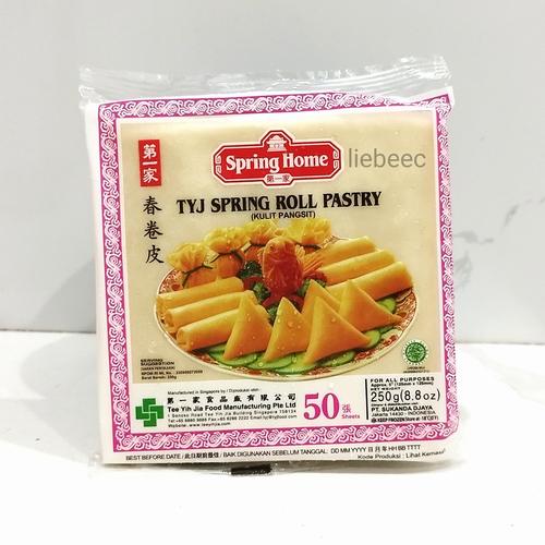 Jual TYJ Spring Home Spring Roll Pastry 5 inch / Kulit Pangsit 250 gr ...