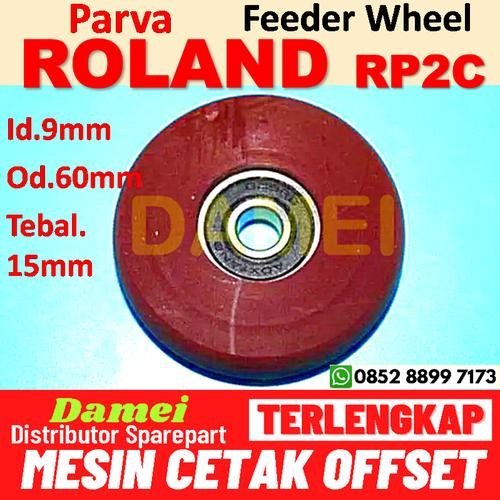 Jual Roland Feeder Wheel Roda Penghantar Kertas Man Roland Parva RP 2C ...