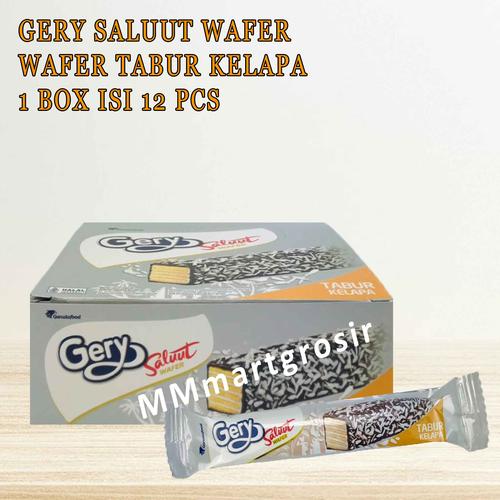Jual Gery Saluut Wafer / Wafer Tabur Kelapa / Wafer Salut Coklat / 1 ...