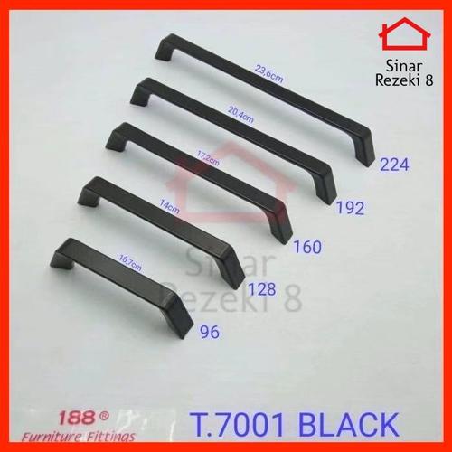 Jual Handle Laci Hitam Tarikan Gagang 7001 Pintu Lemari Dapur Knob all ...