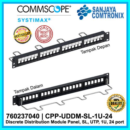 Jual AMP COMMSCOPE 760237040 Discrete Blank Module Patch Panel 24 port ...