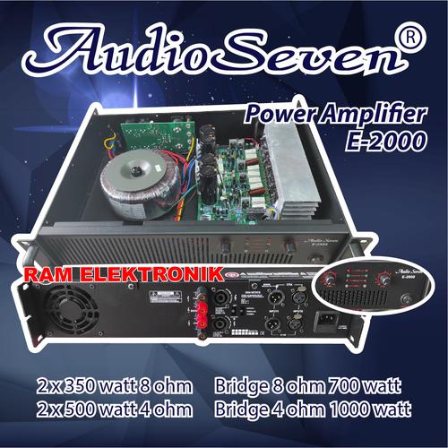 Jual Power Ampli Amplifier Audio Seven E2000 / E 2000 Original 2 ...