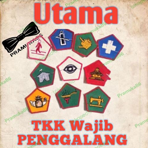 Jual TKK Wajib Bordir Utama Tanda Kecakapan Pramuka SMP Penggalang Ecer ...