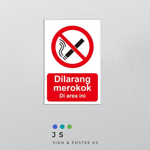 Jual STICKER K3 SAFETYSIGN DILARANG MEROKOK DI AREA INI - Kab. Malang ...