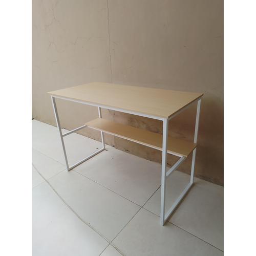 Jual meja belajar uk 50x100cm tinggi 72cm/rak belakang/minimalis/modern ...