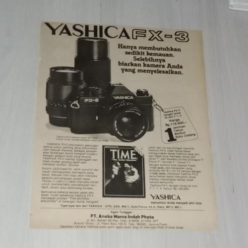 Jual Iklan Cetak Jadul Kamera Yashica FX-3 - Kota Bandung - Kawan ...