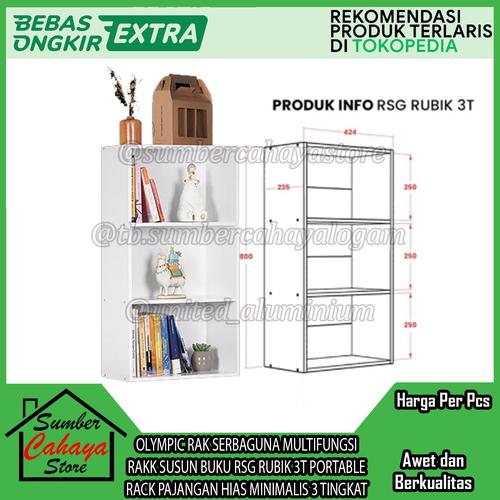 Jual OLYMPIC RAK SERBAGUNA MULTIFUNGSI RAKK SUSUN BUKU TAS RSG RUBIK 3T ...
