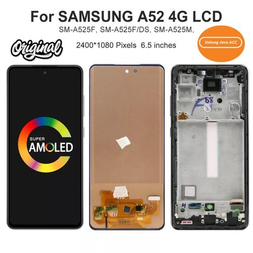 Jual LCD SAMSUNG A52 A525 A525F ORIGINAL SUPER AMOLED SUPORT ...