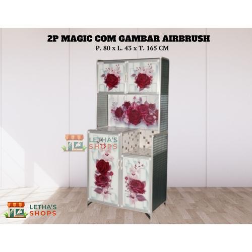 Jual LEMARI / RAK PIRING MC GAMBAR AIRBRUSH FULL PLAT 2 PINTU ...