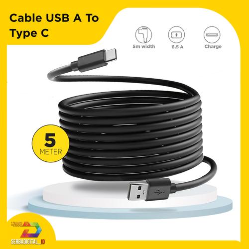 Jual Kabel / Cable USB A To Type C 5 Meter Kable Power / Charger ...