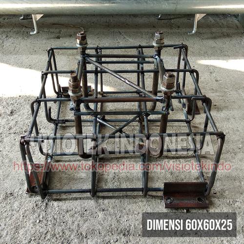 Jual Angkur Pondasi Tower Monopole 6 Meter diatas Dak Atap Bangunan ...
