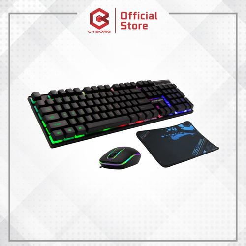 Jual Cyborg CGS-01 Commander - 3in1 Gaming Combo Keyboard+Mouse+Pad ...