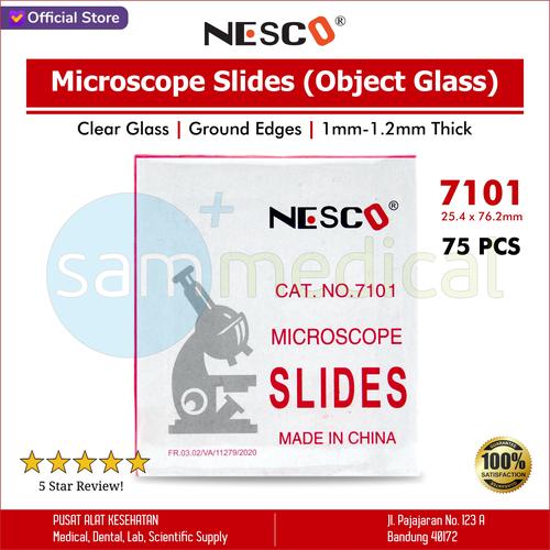 Jual Nesco Objek Glass Merah / Microscope Slides / Kaca Preparat Cat ...