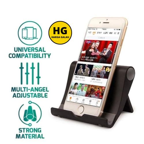 Jual foldable stand putar 270° standing holder tablet holder hp ...