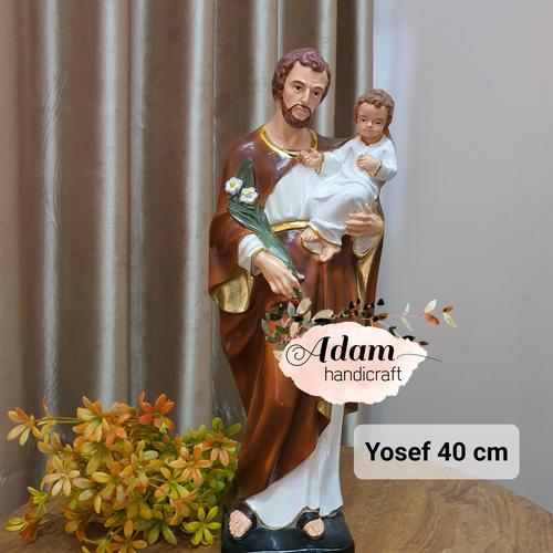 Jual Adam Handicraft Patung Yosef 40 cm St Yusuf Pelindung Keluarga ...