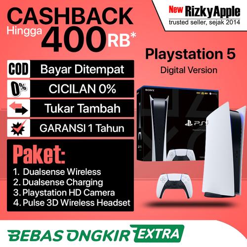 Promo Resmi Sony Playstation 5 Digital Version PS 5 / PS5 Console ...