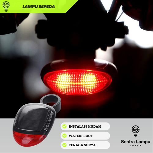 Jual Lampu Sepeda Belakang Tail light / Lampu Rambu Tenaga Surya ...