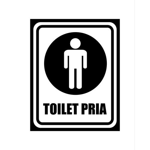 Jual Stiker VINYL Toilet Pria Wanita Uk. 20 x 25 CM. SIGN Rambu k3 ...