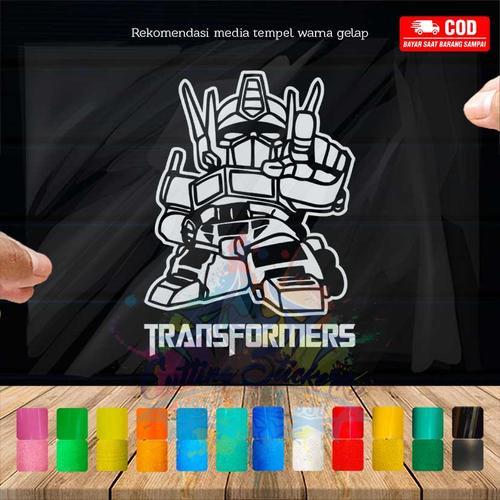 Jual Cutting Stiker Transformer Optimus Prime Variasi Motor Mobil ...