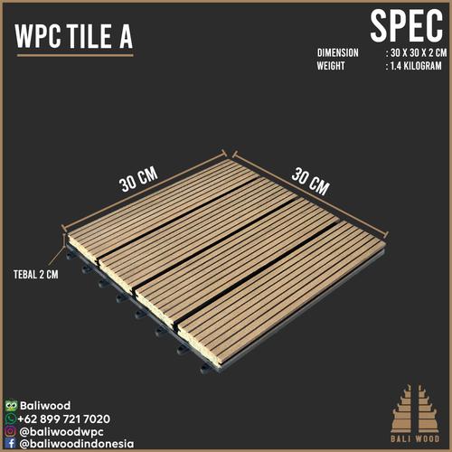 Jual Lantai DIY Decking WPC (HPC) Kayu tile Baliwood not vinyl - Tile A ...