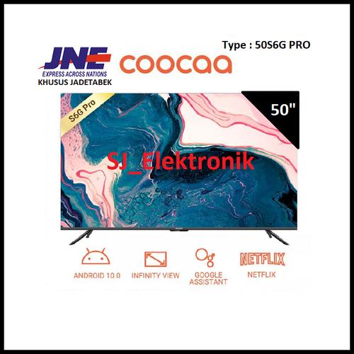Jual LED TV CooCaa 50 Inch 50S6G Pro / 50S6 UHD 4K AndroidTV 10.0 HDMI ...