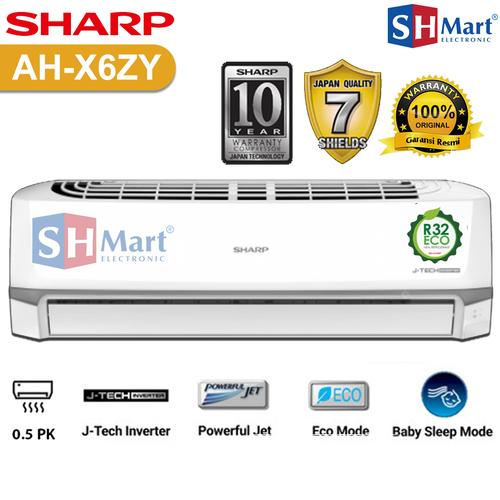 Promo Ac Sharp 1/2 Pk AH-X6ZY J-Tech Inverter R32 Powerful Jet 6ZY ...