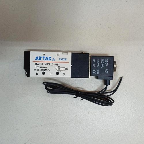 Jual SOLENOID VALVE ANGIN 5/2 WAY AIRTAC 4V110-06 1/8 - Jakarta Barat ...