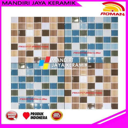 Jual Roman Mosaic PreCut PWA dVitreo Series 30x30 Kw1 - PWA33717 Cream ...