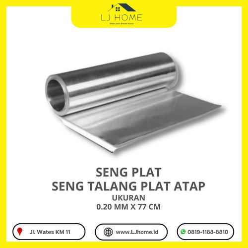 Jual SENG TALANG PLAT 0.20 MM X 77 CM LEBAR 77 CM PER METER - Kab ...