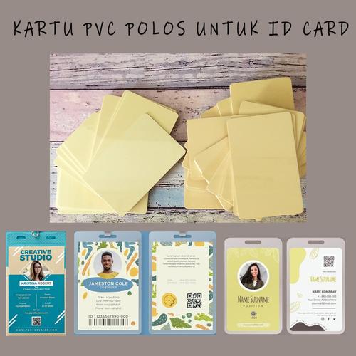Jual KARTU ID PVC POLOS / ID CARD PVC / ID BLANK CARD PVC / ID CARD ...