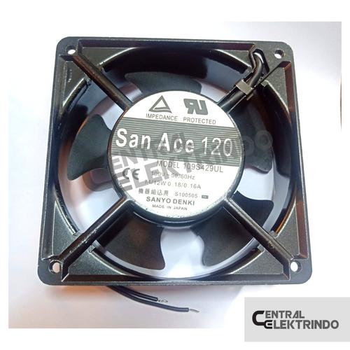 Jual Fan AC 100 VOLT SAN ACE 120 Bearing Fan 12cm 14watt 100v - 110v ...